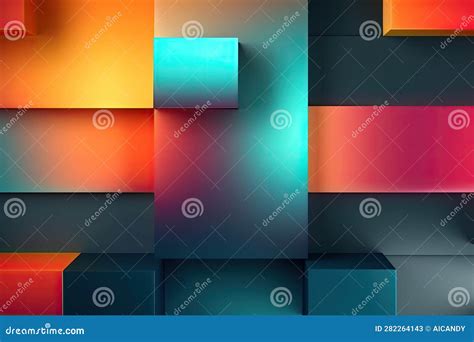 Minimalistic Abstract Background With A Gradient Rectangle Creating A Sense Of Depth And