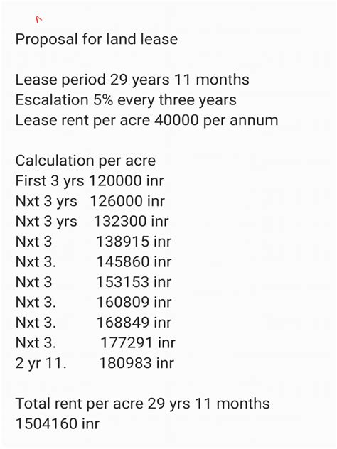 Lease Calculation Pdf