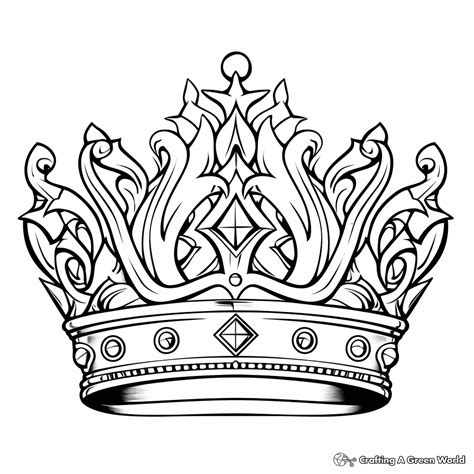 Crown Coloring Pages Free Printable