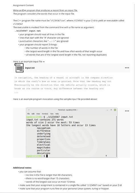 Solved Assignment Content Write An C Program That Produces