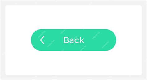Premium Vector Active Back Button Ui Element Template