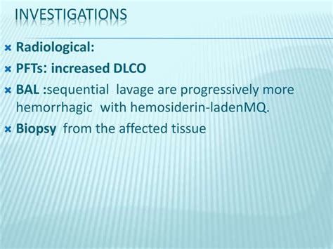 Diffuse Alveolar Haemorrhage Ppt