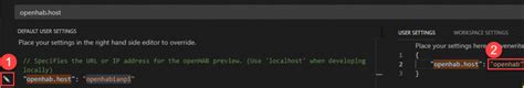 Openhab Visual Studio Code Extension
