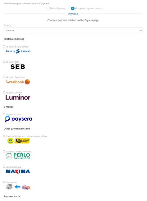 Paysera Payment Gateway Whmcs Marketplace