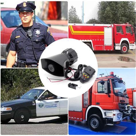Generic Car Recording Siren Speaker 12v 100w 3 Tones Car Siren Horn