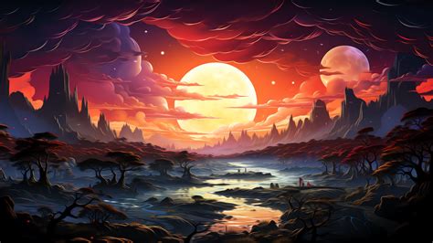🔥 Free Download Sunset River Landscape Scenery 4k Wallpaper By Brivera