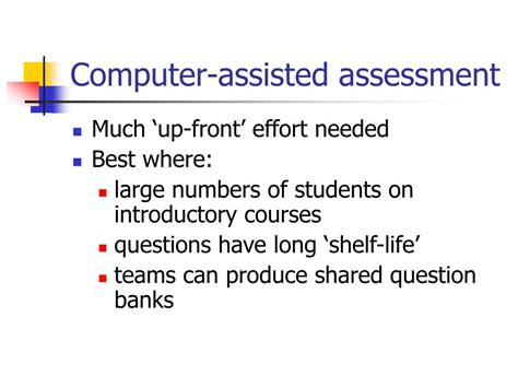 Ppt Computer Assisted Assessment Caa Powerpoint Presentation Free