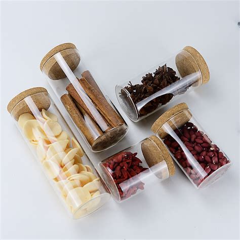 Borosilicate Glass Food Storage Containers Jars With Airtight Bamboo