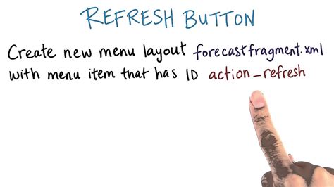 refresh button developing android apps youtube