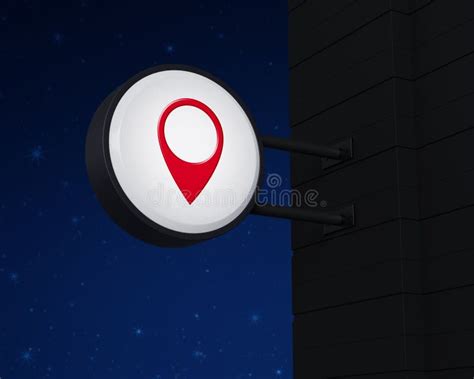 Map Pointer Navigation Concept 3d Rendering Stock Image Image Of