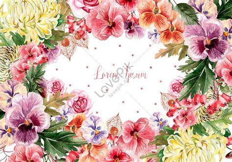 아름다운 수채화 모란 꽃 웨딩 카드 사진 무료 다운로드 Lovepik