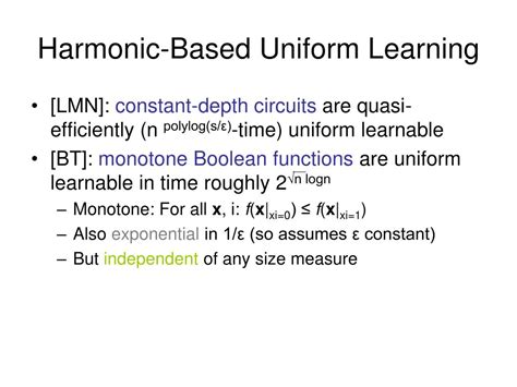 Ppt Fourier Analysis And Boolean Function Learning Powerpoint