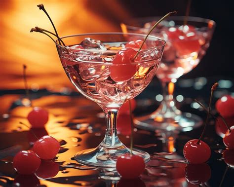 Premium Ai Image Cherry Cheer Delight