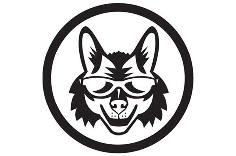 Coyote Sunglasses Illustration
