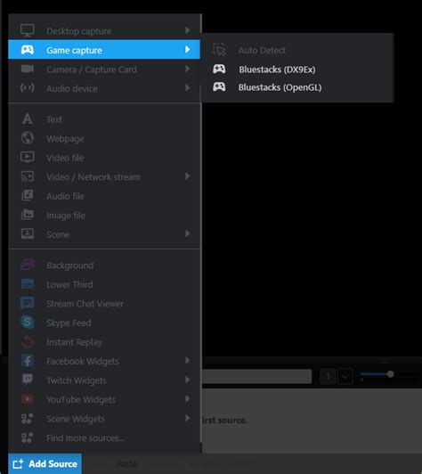 Capturing Gameplay From BlueStacks XSplit Support