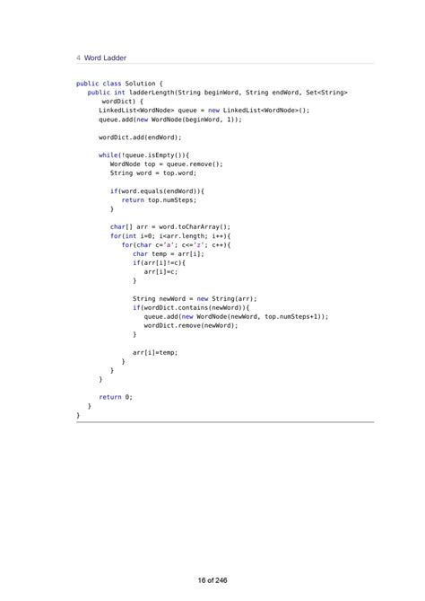 Leetcode Solutions In Java Pdf