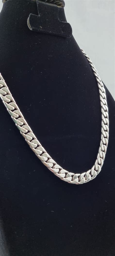 Sterling Silver Cuban Link Heavy Chain