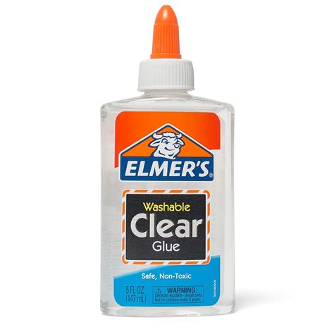 Elmers E305 School Glue Washble Clear 5 Oz Clear