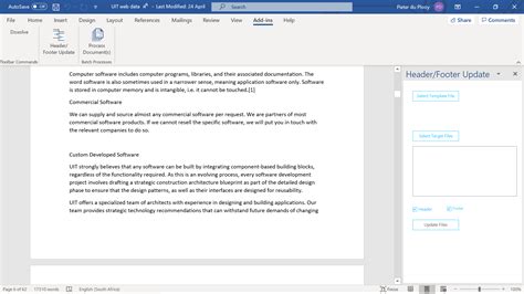 Bulk Replace Your Headers And Footers Universal Information