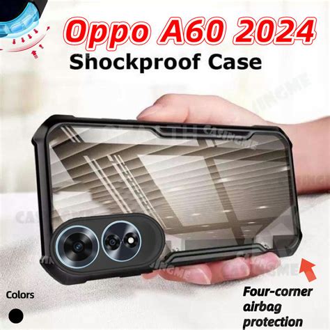 รุ่นใหม่ Oppo A60 4g 2024 A38 A18 กันชนกันกระแทก Casing Clear Hard เคส