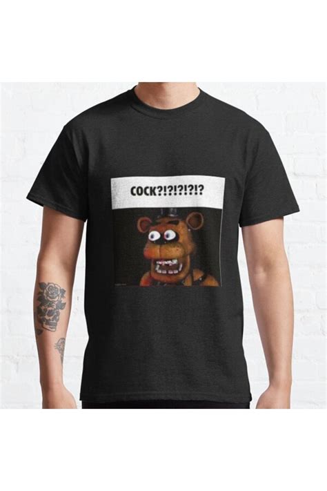 Zokawear Bol Kalıp Fnaf Freddy Cock Meme Tasarım Baskılı T