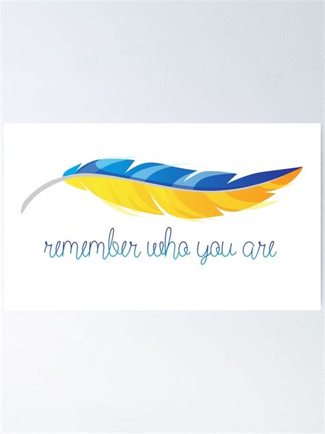 Erinnere Dich Wer Du Bist Poster Von Shnuryk Redbubble