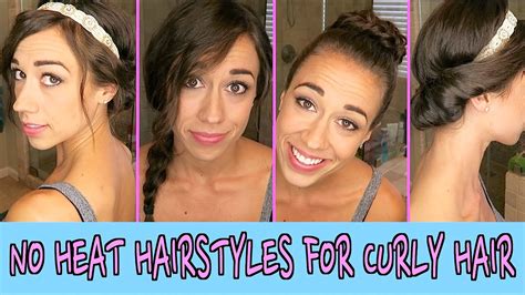 Quick Easy Hairstyles For Curly Hair Youtube