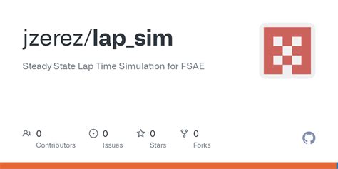 Github Jzerez Lap Sim Steady State Lap Time Simulation For Fsae