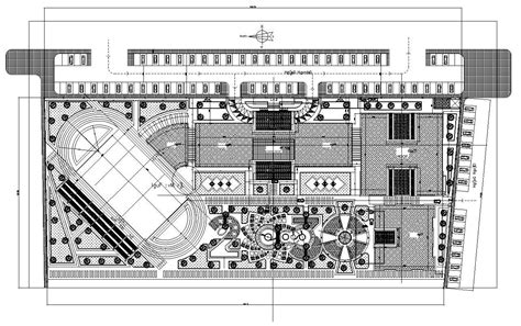 Detailed Resort Site Plan Cad File In Autocad Format