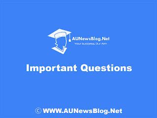 Anna University CSE 4th Semester R2017 Important Questions Question