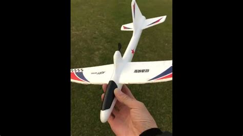 60초비행시간 모터사용 에어글라이더 스티로폼 비행기 Youtube