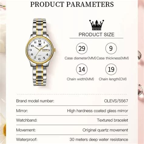 Reloj Impermeable De Lujo Olevs Para Mujer Con Cinturón Mercadolibre