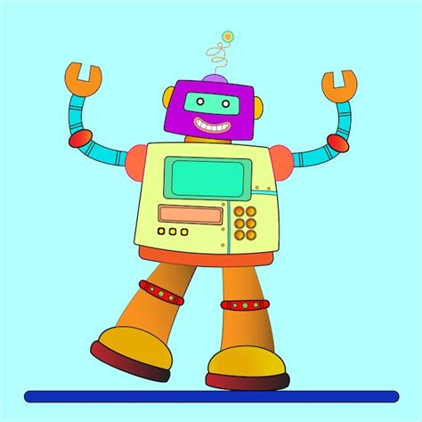 Premium Vector Robot Vector Illustration
