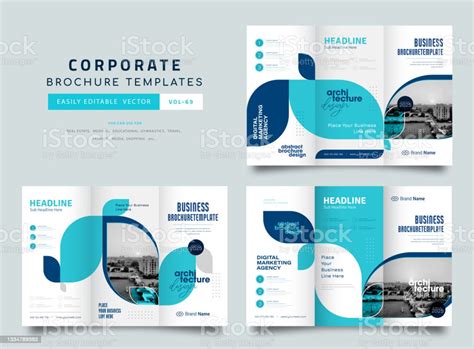 3 배 브로셔 디자인 트라이 폴드 전단지를 위한 기업 비즈니스 템플릿 책자에 대한 스톡 벡터 아트 및 기타 이미지 책자 형판 건강관리와 의술 Istock