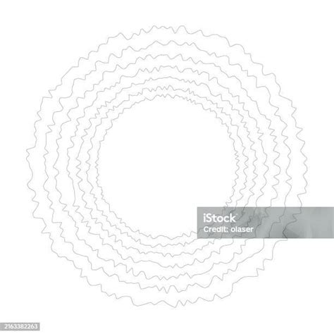 Multiple Circles In Uneven Concentric Orbits Framing Copy Space Stock
