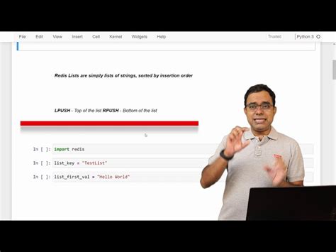 فیلم آموزشی Python Redis نوع داده لیست Redis استفاده از Redis از