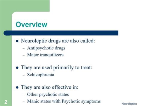 Anti Psychotics Neuroleptics {major Tranquilizer} Ppt