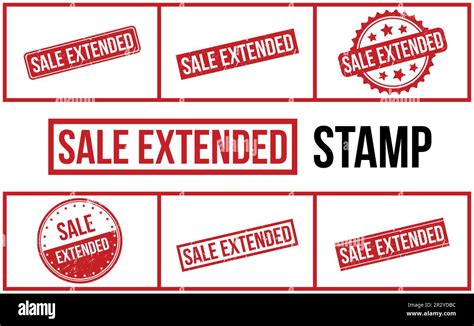 Sale Extended Rubber Stamp Set Vector Stock Vector Image And Art Alamy