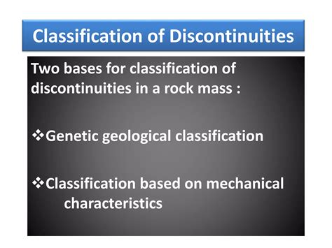 Classification Of Discontinuities Ppt