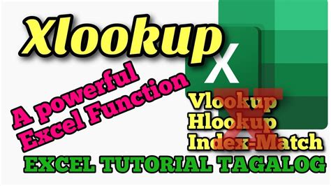 how to use xlookup function in excel tagalog tutorial youtube