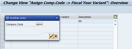 SAP FICO Central How To Assign Company Code To Fiscal Year Variant