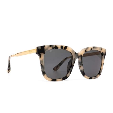 Bella Cream Tortoise Grey Sunglasses Diff Eyewear