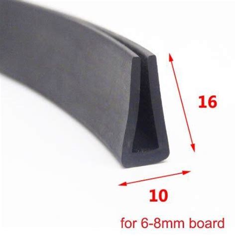 1 Meter U Channel Door Rubber Seal Strip Edge Trim Edge Guard