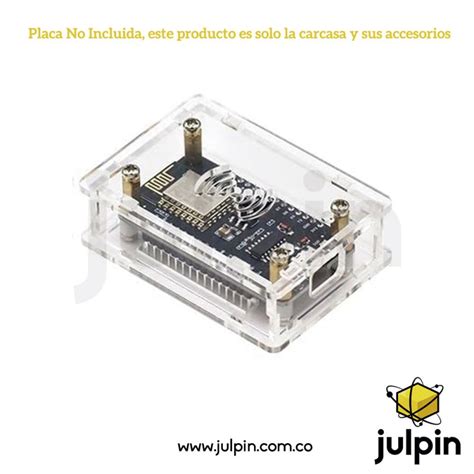 Carcasa acrílica para placa de desarrollo ESP