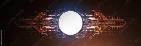 Abstract Technology Circuit Board Communication Concept Stock Vector Adobe Stock
