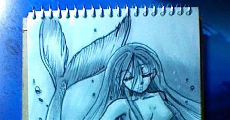 漫画じゃない らくがき（119ぶん） 乾杏子のマンガ 写メ 低画質 人魚 Pixiv