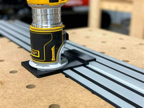 Dewalt Router Adapter For Dewalt Guide Rail Track ToolCurve