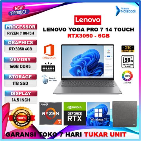 Promo Lenovo Yoga Pro Touch Ryzen Hs Rtx Gb Tb W Ohs K Non Bundling Ram