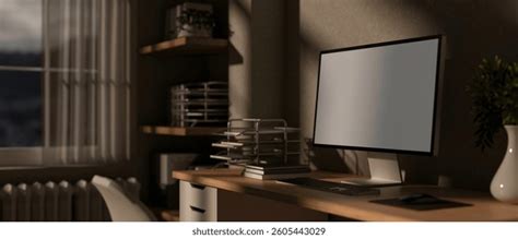 Hundred Dim Lit Room With Computer Royalty Free Images Stock Photos Pictures Shutterstock