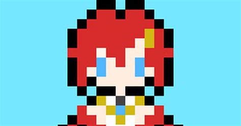 1日10分ドット絵チャレンジ アンジュ･カトリーナ 夏服 きつねのイラスト Pixiv